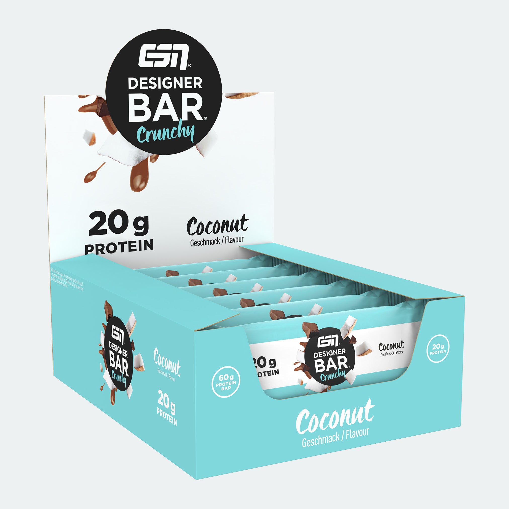 Designer Bar Crunchy kopen | Tot 21 g proteïne per reep – ESN
