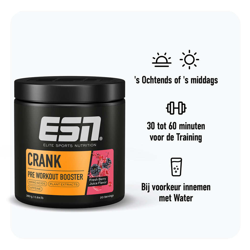 Pre-workout Booster voor de ultieme Training | ESN Crank