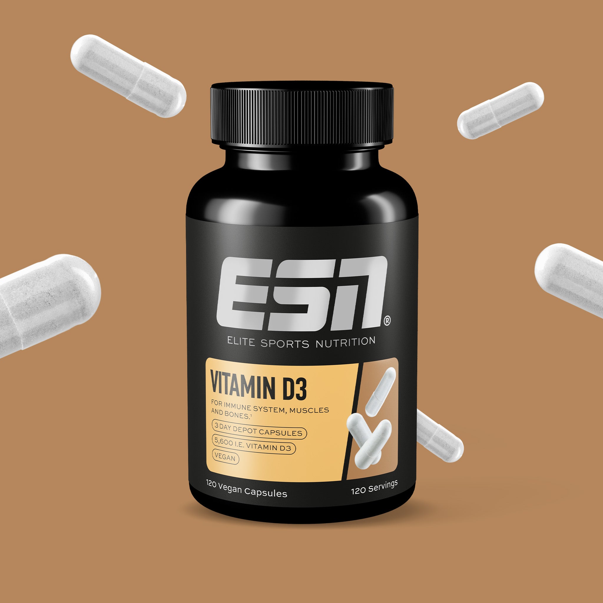 Vitamine D3 | 120 capsules | Hoge dosering – ESN